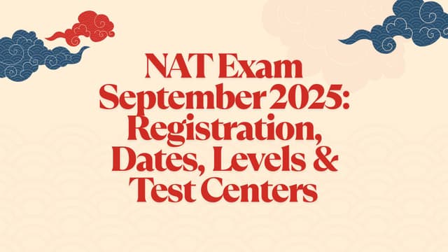 NAT Exam September 2025 – Registration, Dates, Levels & Test Centers