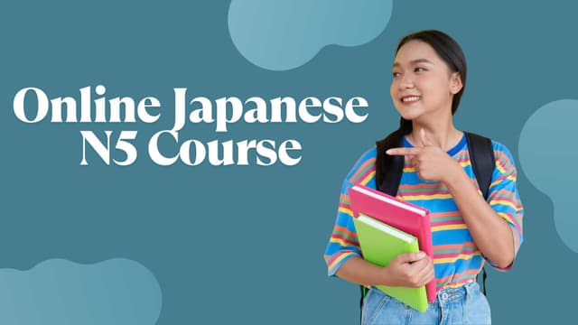 Online Japanese N5 Course 2025 – Master Japanese Basics for Beginners
