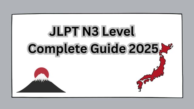 All About Japanese Language N3 Level – JLPT N3 (2025 Guide)